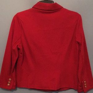 CAbi | Jackets & Coats | Cabi Perfect Red Detach Bow Jacket | Poshmark